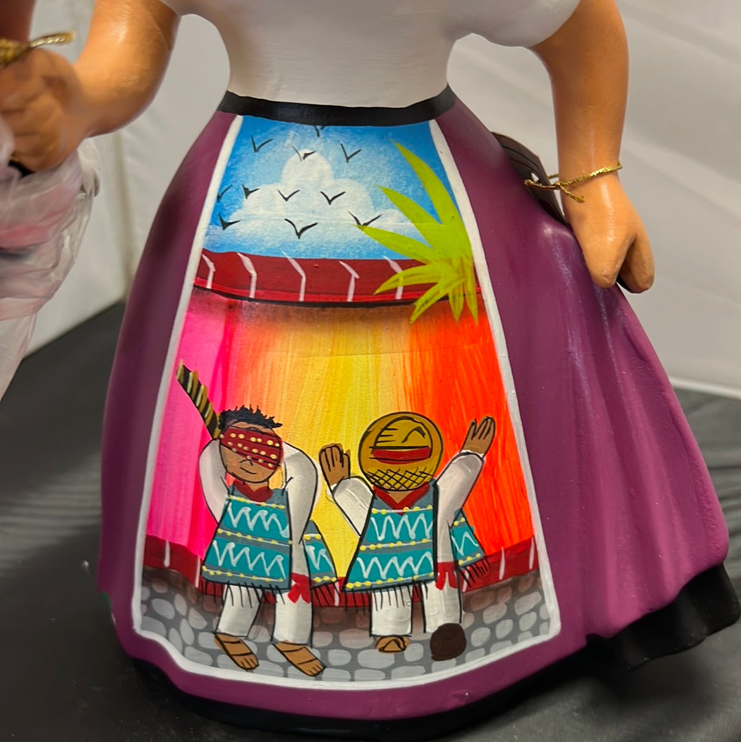 Lupita Mexican Ceramic Doll Piñata – Artesanias Mexicanas Morelia